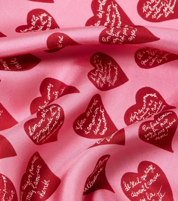 Max Mara Printed Silk Twill Scarf