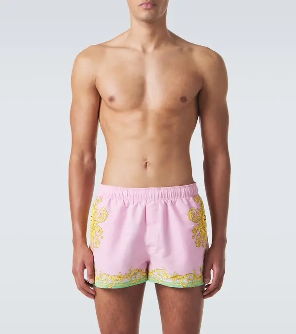 Versace Printed Swim Trunks