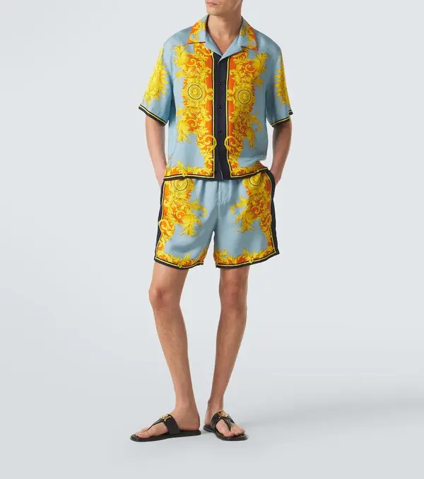 Versace Printed Silk Shirt