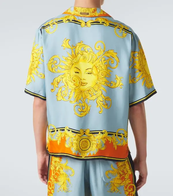 Versace Printed Silk Shirt