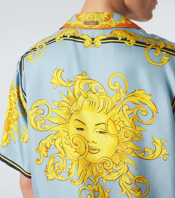 Versace Printed Silk Shirt