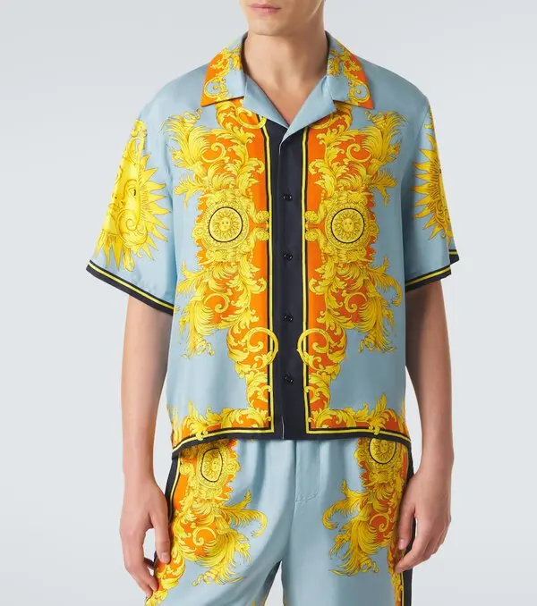 Versace Printed Silk Shirt