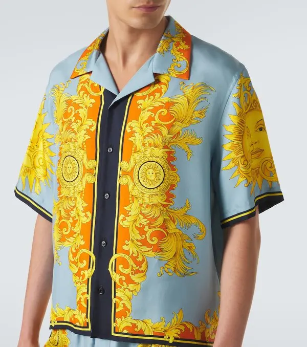 Versace Printed Silk Shirt