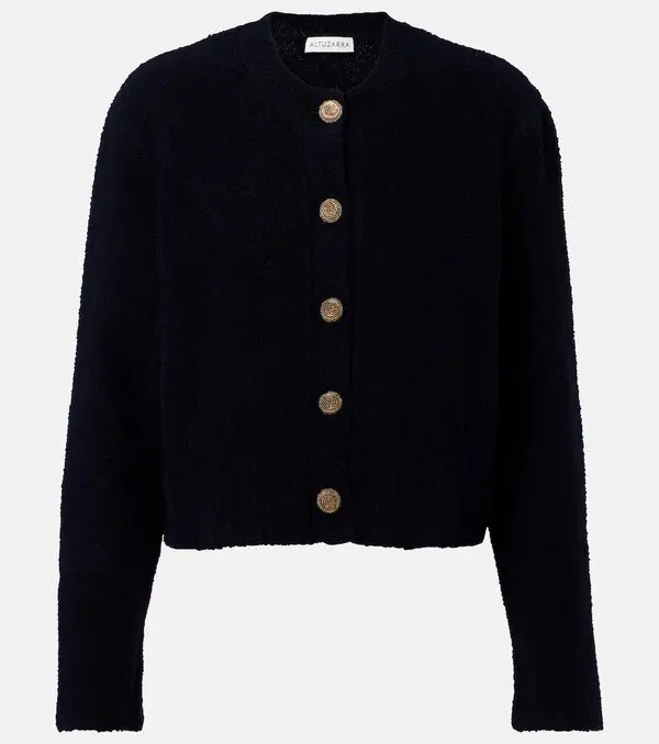 Altuzarra Harris Cropped Wool-blend Cardigan