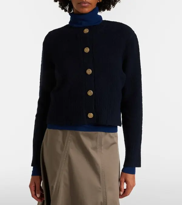 Altuzarra Harris Cropped Wool-blend Cardigan