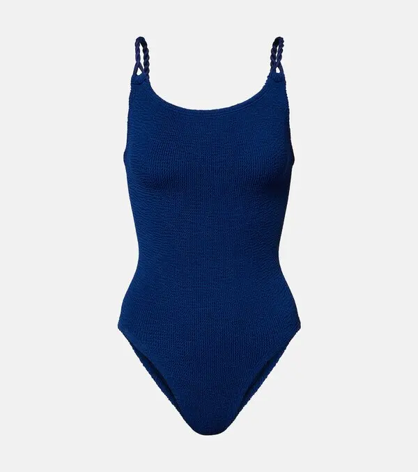 Hunza G Camille One-piece Swimsuit - Blue