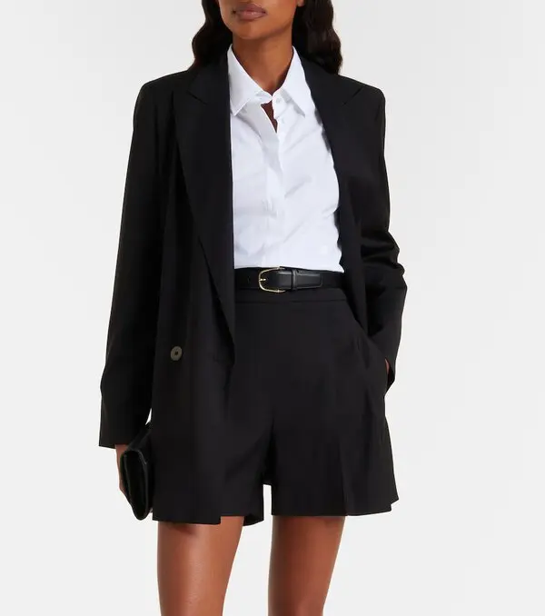 Max Mara Virgin Wool Blazer - Black