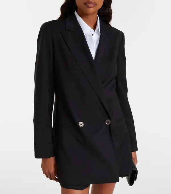 Max Mara Virgin Wool Blazer - Black