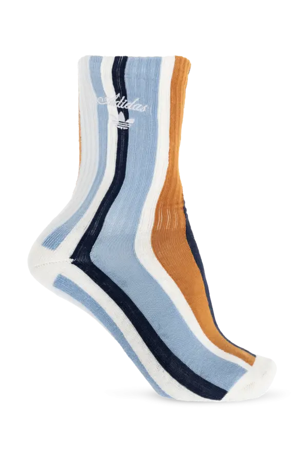 ADIDAS ORIGINALS Two-pack Striped Crew Socks
