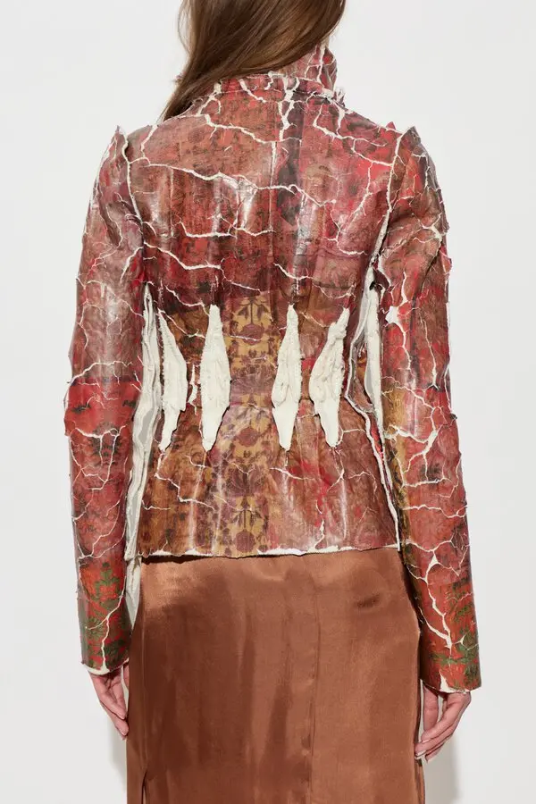 MAISON MARGIELA Vintage Effect Leather Jacket