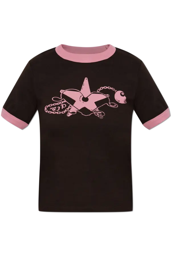 Carhartt Work In Progress Outlaw Star Ringer T-shirt - Brown