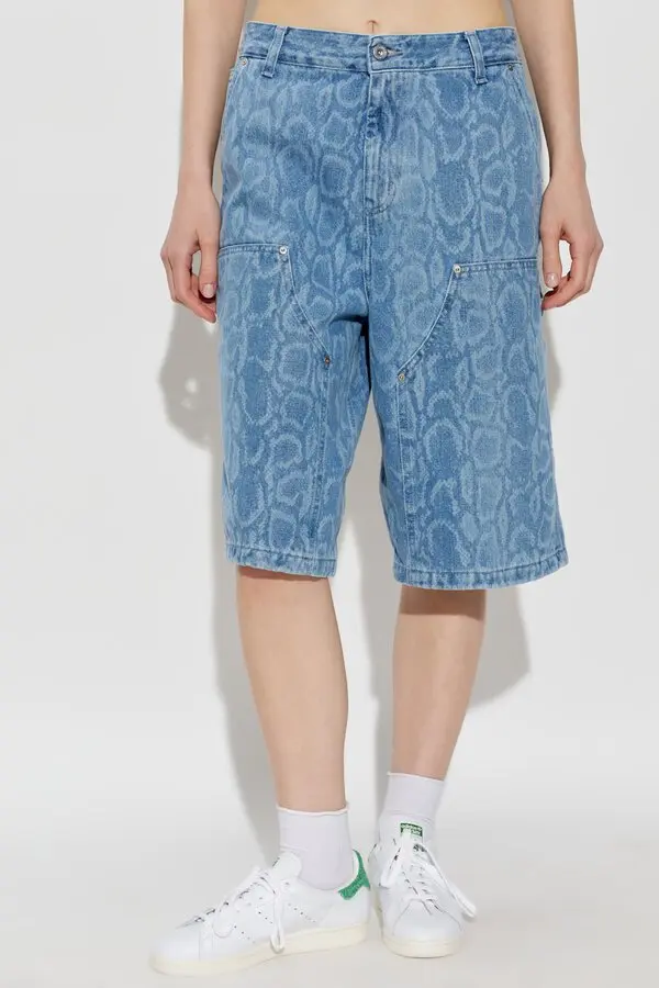 Carhartt Work In Progress Snake Pattern Bermuda Shorts