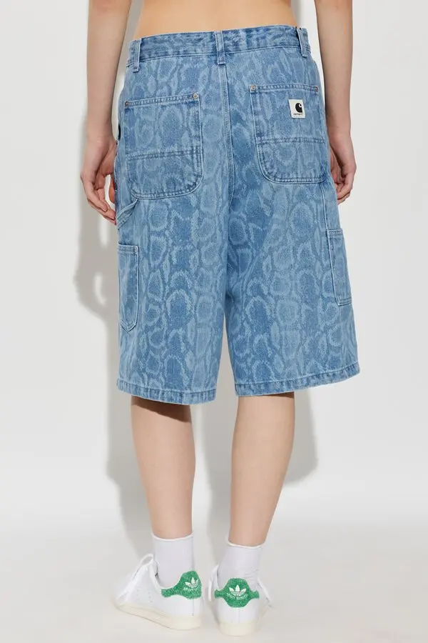 Carhartt Work In Progress Snake Pattern Bermuda Shorts