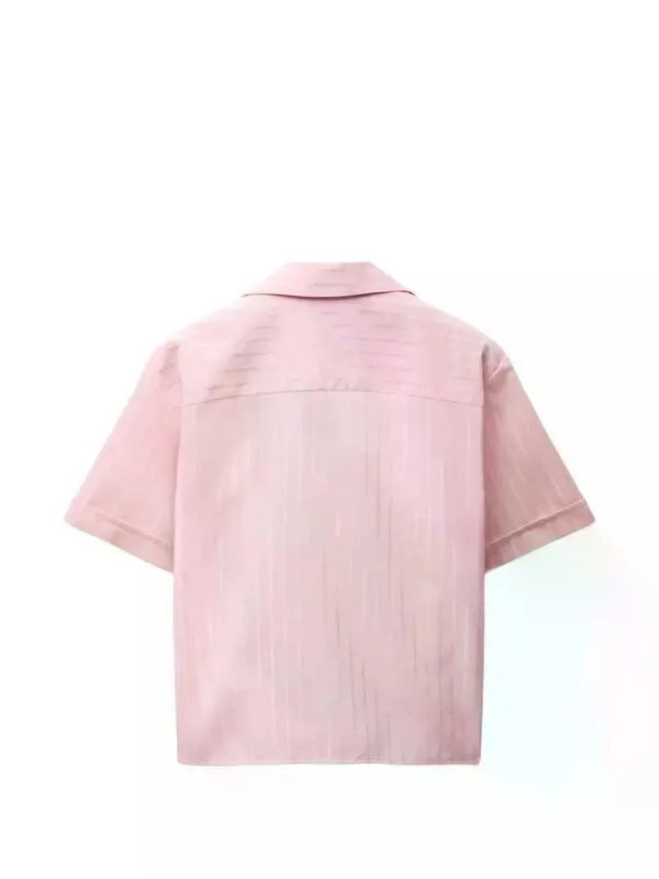 Versace Greca Jacquard Cotton Silk Shirt