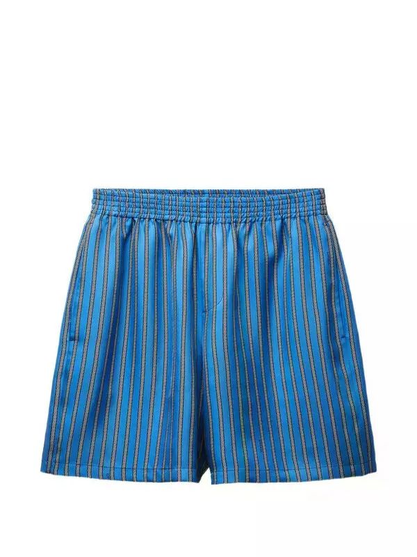 Versace Printed Silk Twill Shorts