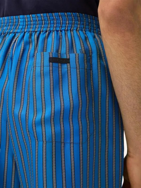 Versace Printed Silk Twill Shorts