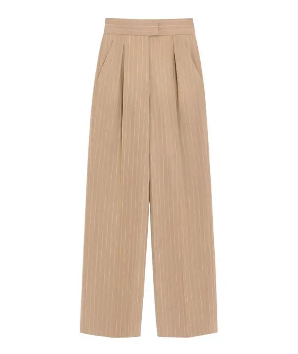 Valentino Garavani Faded Pinstripe Pants - Beige/ivory