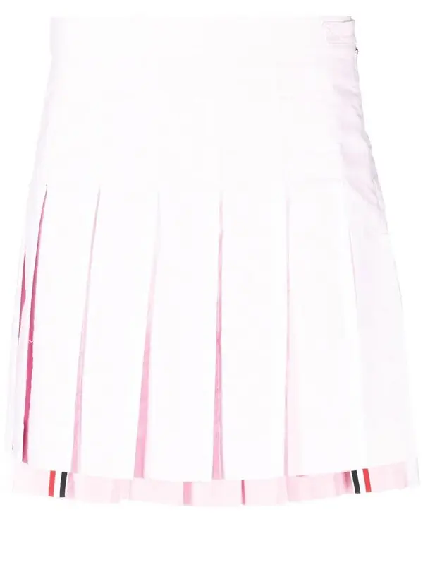 Thom Browne Pleated Skirt With Signature Striping