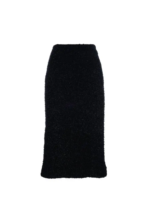 Balenciaga Textured Skirt With Zipper Detail