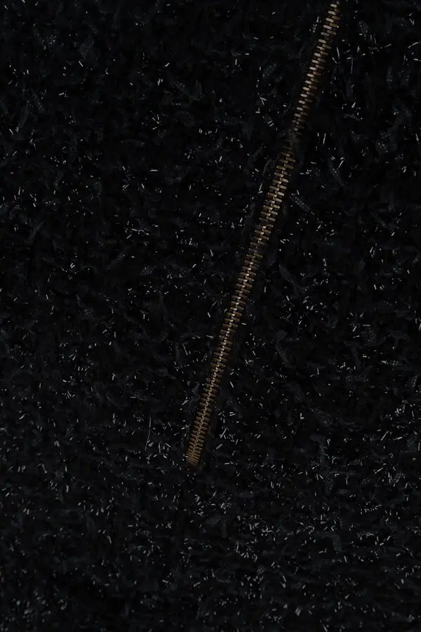 Balenciaga Textured Skirt With Zipper Detail