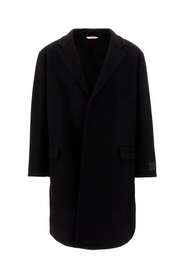 Valentino Garavani Black Wool Blend Coat