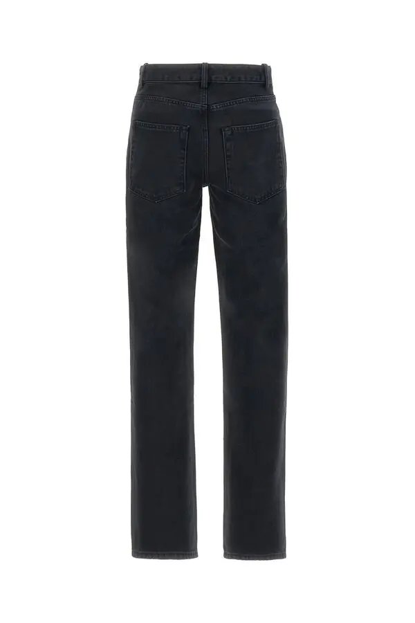 ANN DEMEULEMEESTER Straight Leg Jeans With Belt Detail