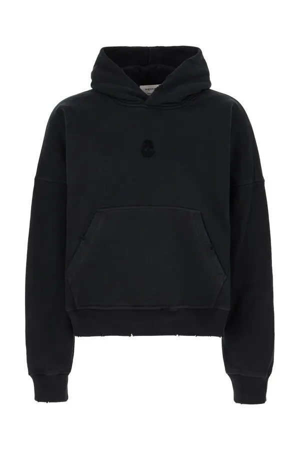 Alexander McQueen Hooded Sweatshirt With Skull Logo - Multicolor