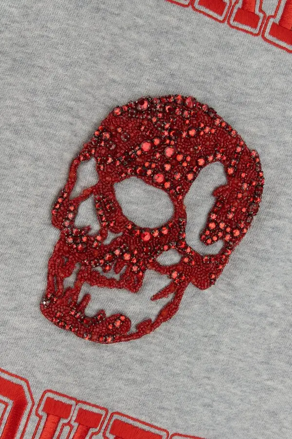 Alexander McQueen Embellished Skull Sweatshirt