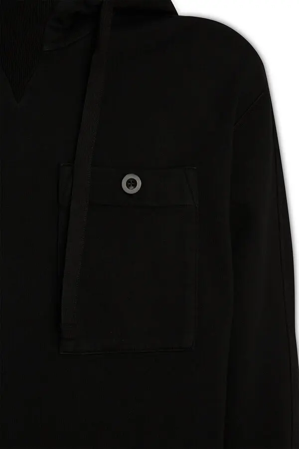 TEN C Hooded Sweatshirt With Pocket Detail