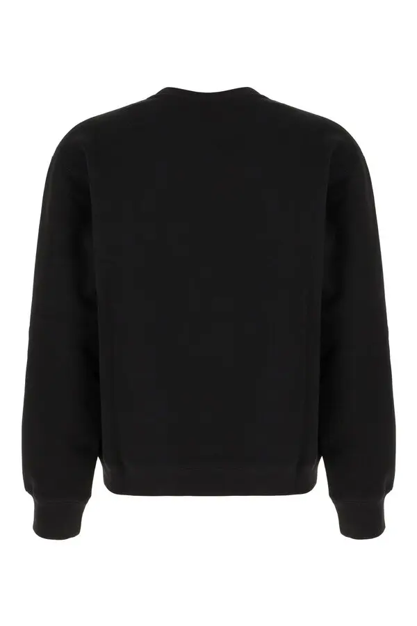 Valentino Garavani Black Sweatshirt With Red Logo
