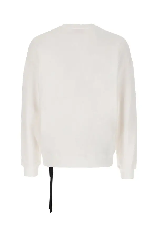ANN DEMEULEMEESTER Long Sleeve Crewneck Sweatshirt With Graphic Detail