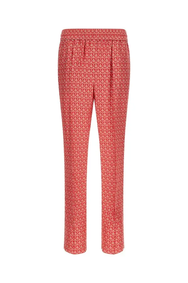 FERRAGAMO Gancini Monogram Trousers