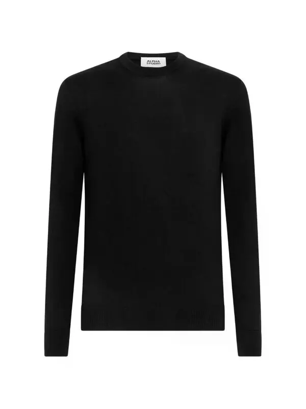 Alpha Studio Crew Neck Long Sleeve Sweater