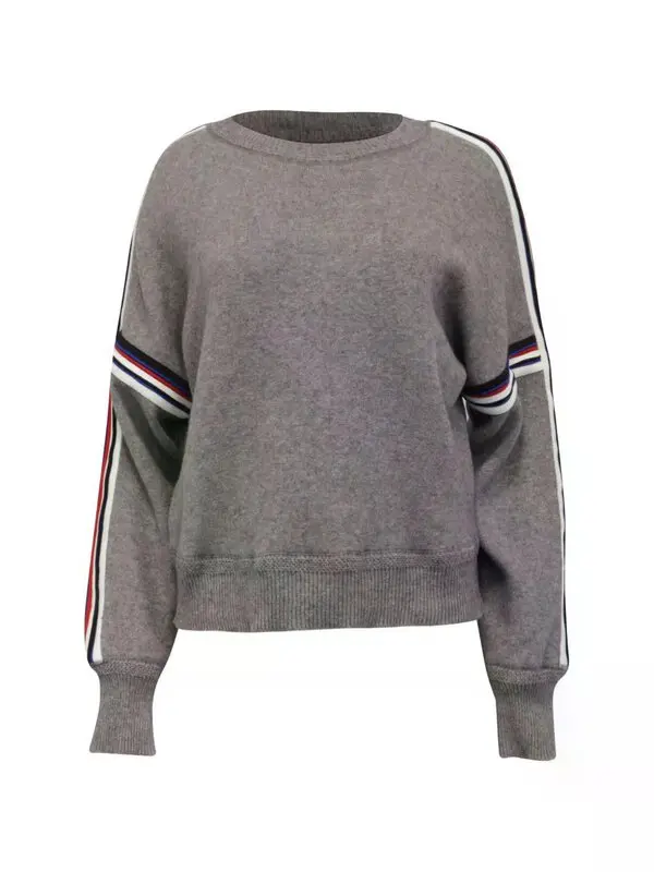 ISABEL MARANT VINTAGE Kao Striped Sleeve Sweater - Grey