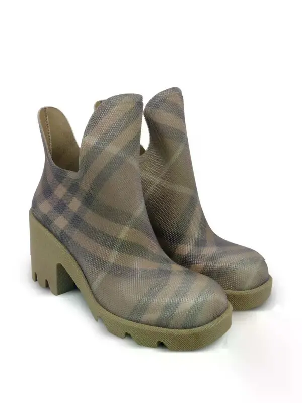 Burberry Check Print Boots