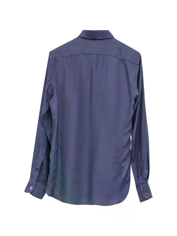 TOM FORD Button-down Collar Chest Pocket Shirt - Blue