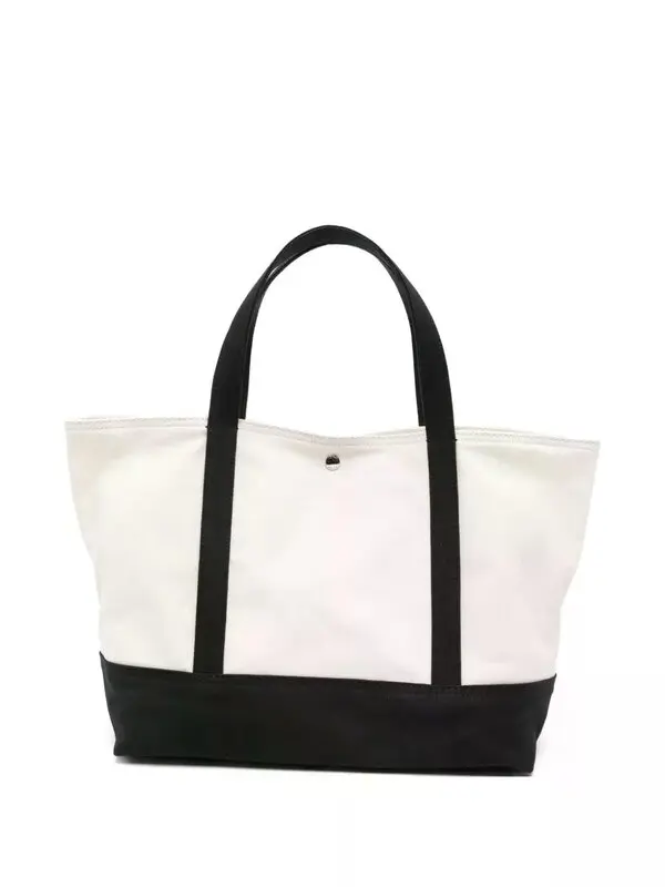 TOTEME Contrast Trim Canvas Tote Bag - Neutrals