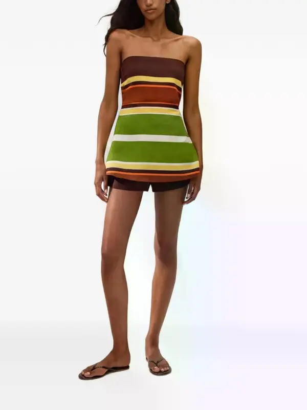 Faithfull The Brand Miel Striped Drawstring Shorts
