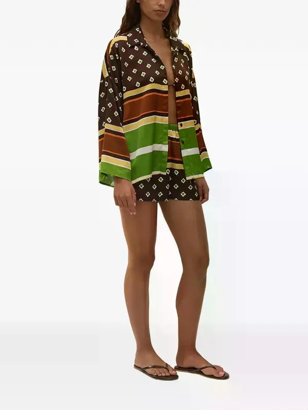 Faithfull The Brand Cora Geometric Print Shirt
