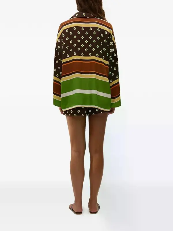 Faithfull The Brand Cora Geometric Print Shirt