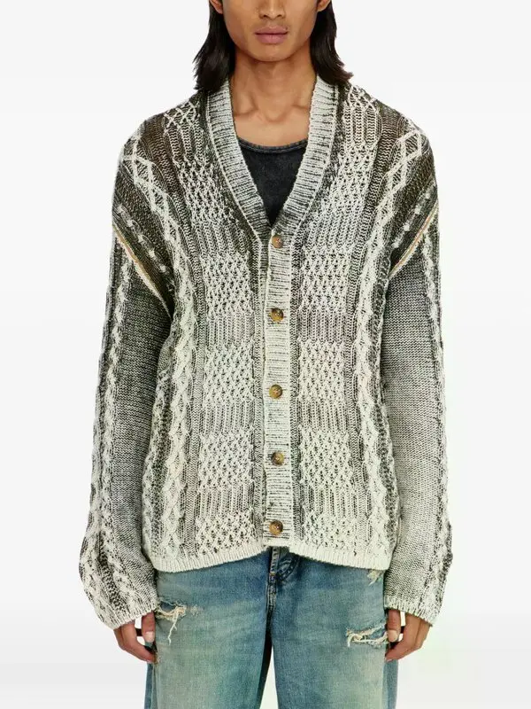 DIESEL® Cable Knit Cardigan