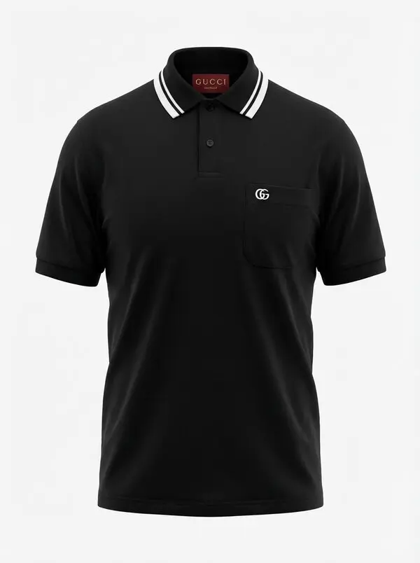 Gucci Logo Embroidered Short-sleeve Polo Shirt