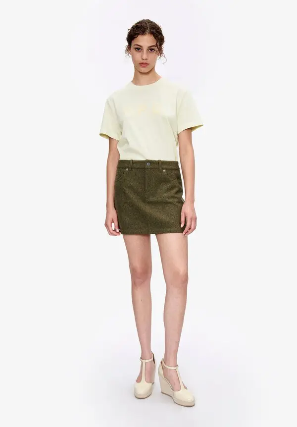 A.p.c. Darcy Mini Skirt - Green