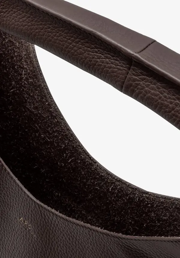 A.p.c. Le Neige" Leather Tote Bag - Chestnut Brown