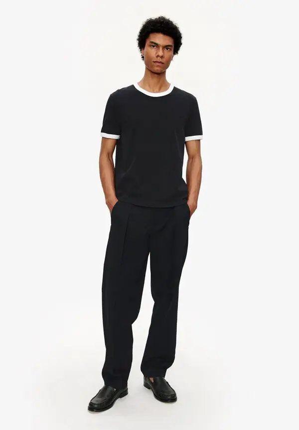 A.p.c. Wide Leg Trousers - Navy Blue