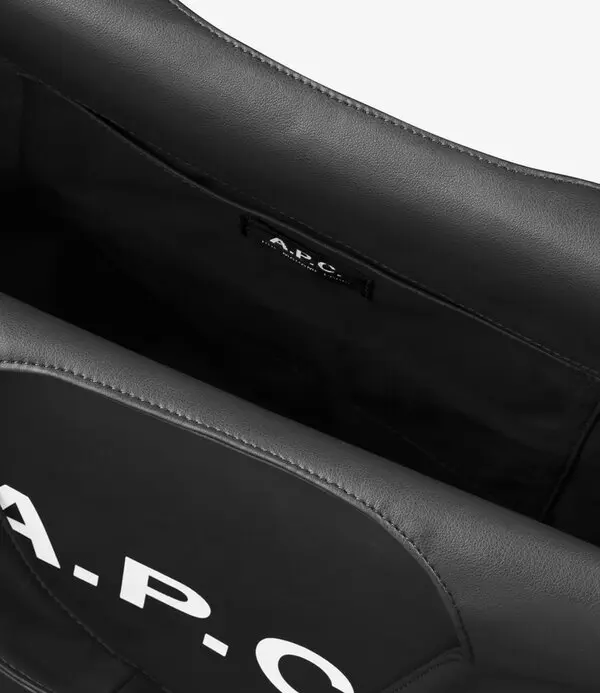 A.p.c. Ninon Recycled Leather-look Tote Bag - Black