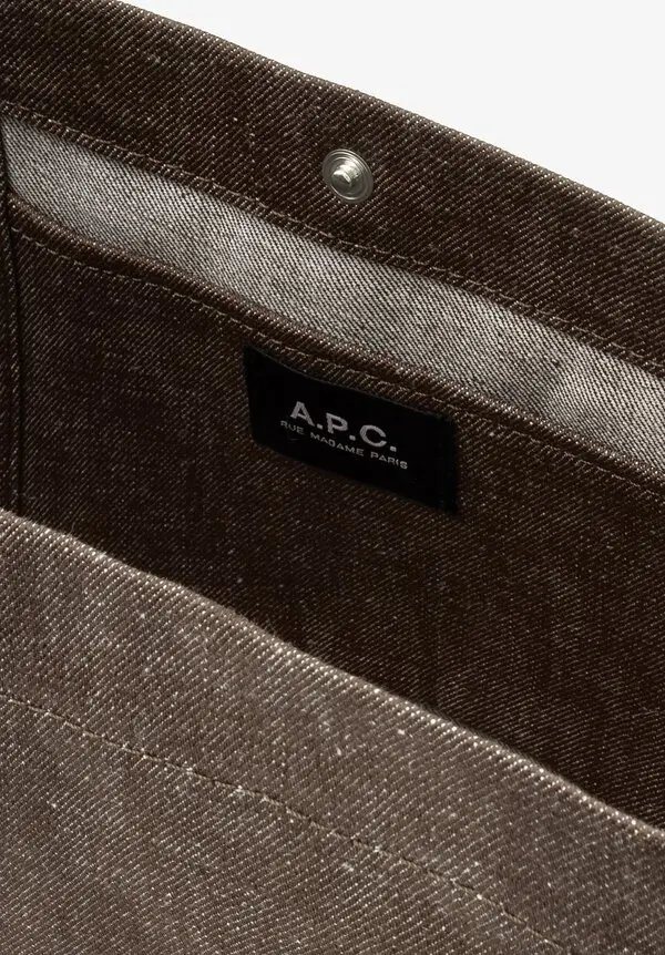 A.p.c. Journal Small Satchel - Dark Chestnut Brown