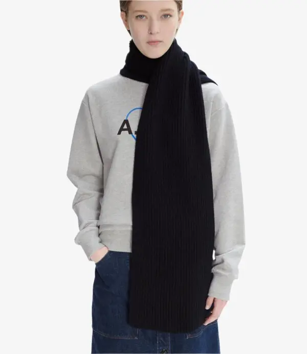 A.p.c. Camille Scarf One Size - Navy Blue