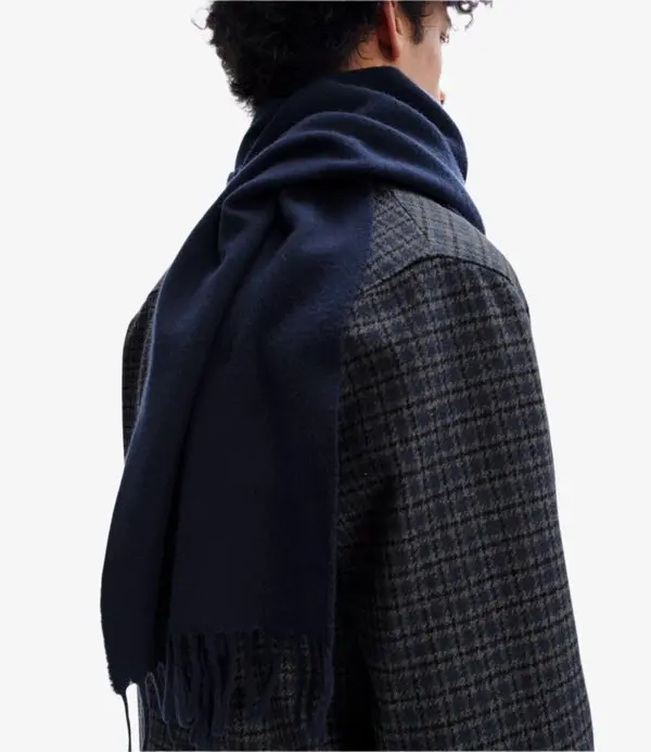 A.p.c. Alix Brodée Scarf One Size - Navy Blue