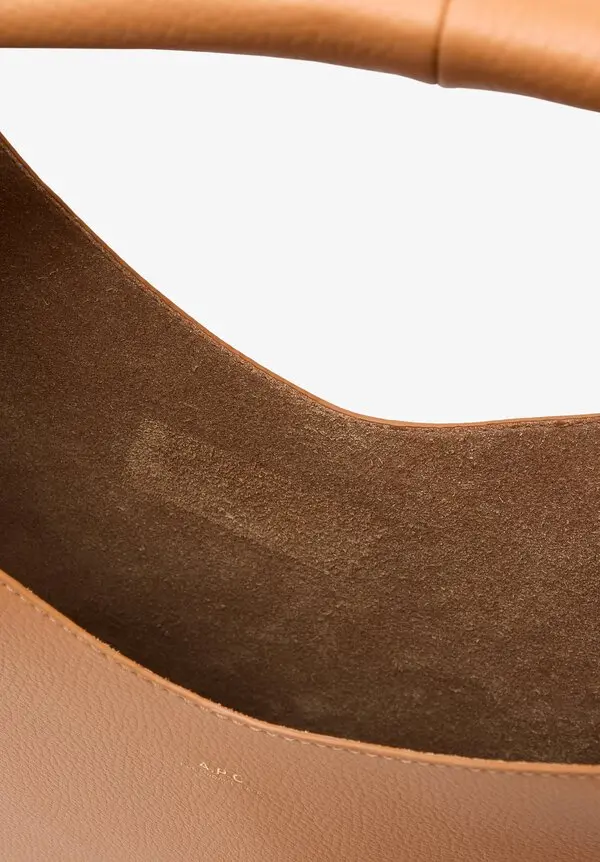 A.p.c. Le Neige Leather Tote Bag - Camel